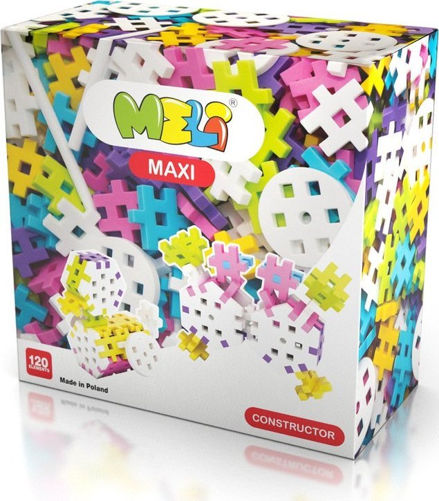 Meli Klocki Maxi Constructor Pink 120 el. - Morele.net