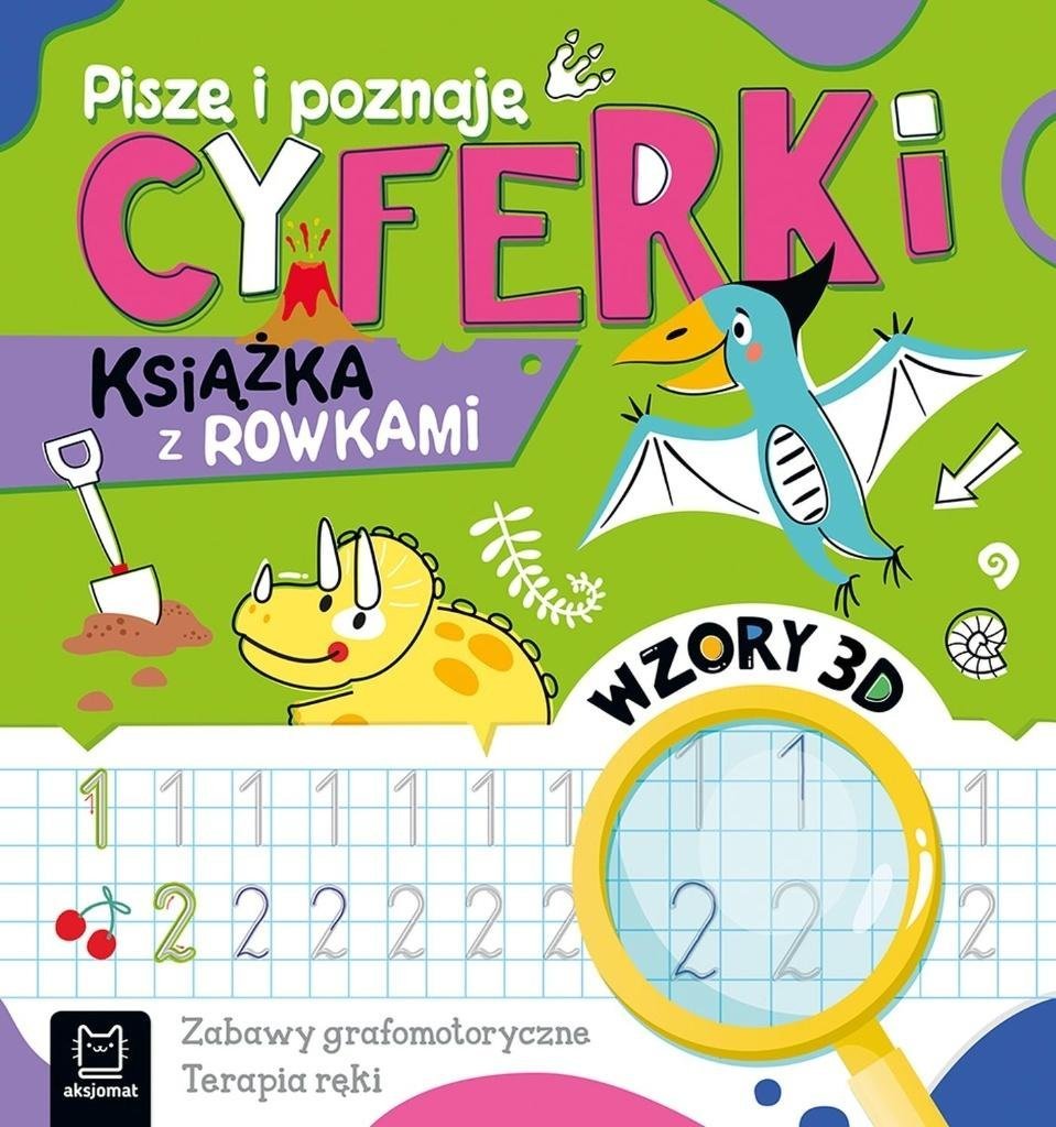 Aksjomat Piszę i poznaję Cyferki Książka z rowkami 40744 - Morele.net