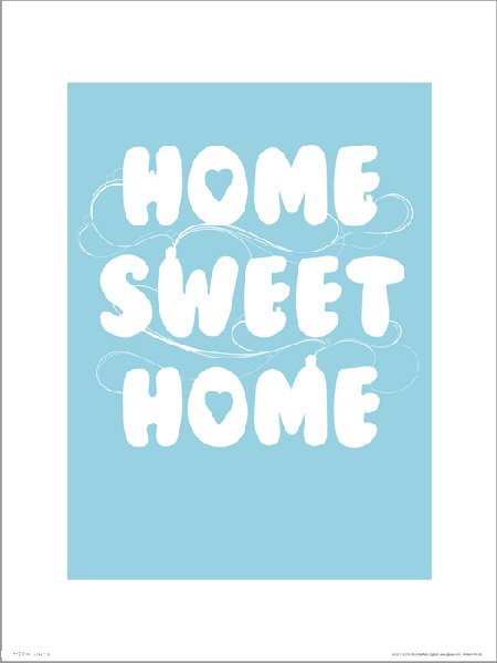 Hog Studio Home Sweet Home Blue - plakat premium 30x40 cm - Morele.net