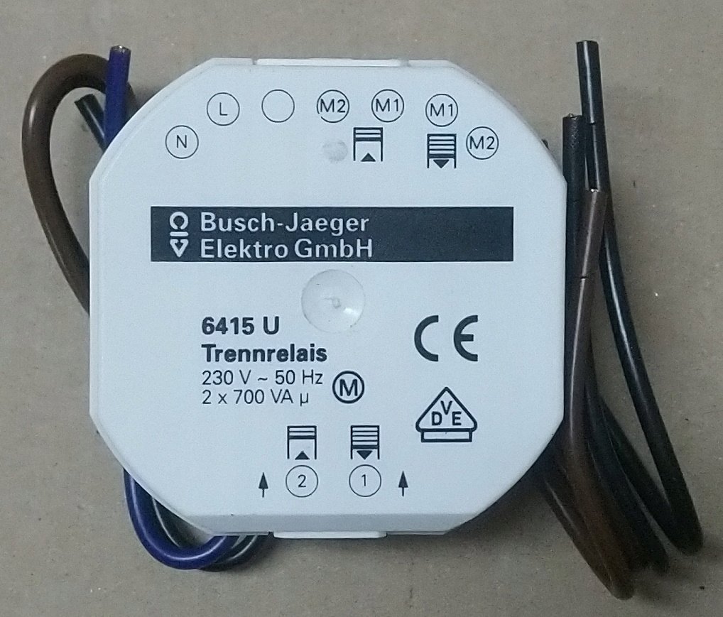 Somfy Busch-Jaeger Busch-Jalousiecontrol isolating relay, 2-fold, 6415 ...