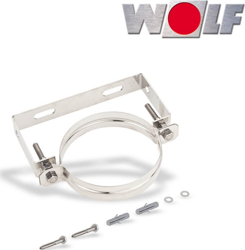 Wolf-Garten Wolf wall bracket DN125 adjustable stainless steel, for ...