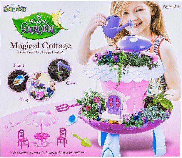 Ramiz RÓŻOWY Zestaw Małego Ogrodnika UPRAWA Nawilżacz do roślin, Domek ...