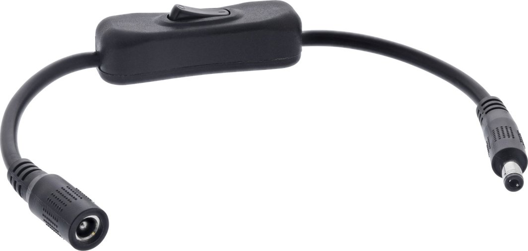 InLine InLine® DC Kabel mit Schalter, DC ST/BU 5,5x2,5mm, AWG 18 ...