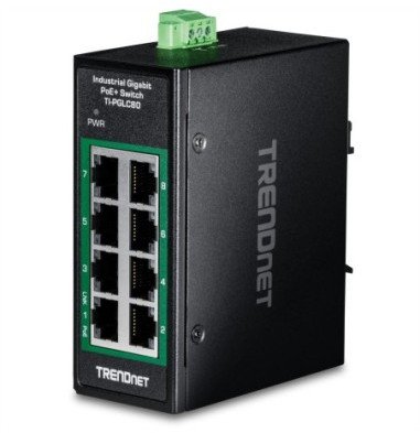 TRENDnet 8-Port Industrial Gigabit PoE+ DIN-Rail Mini Switch - Switch ...