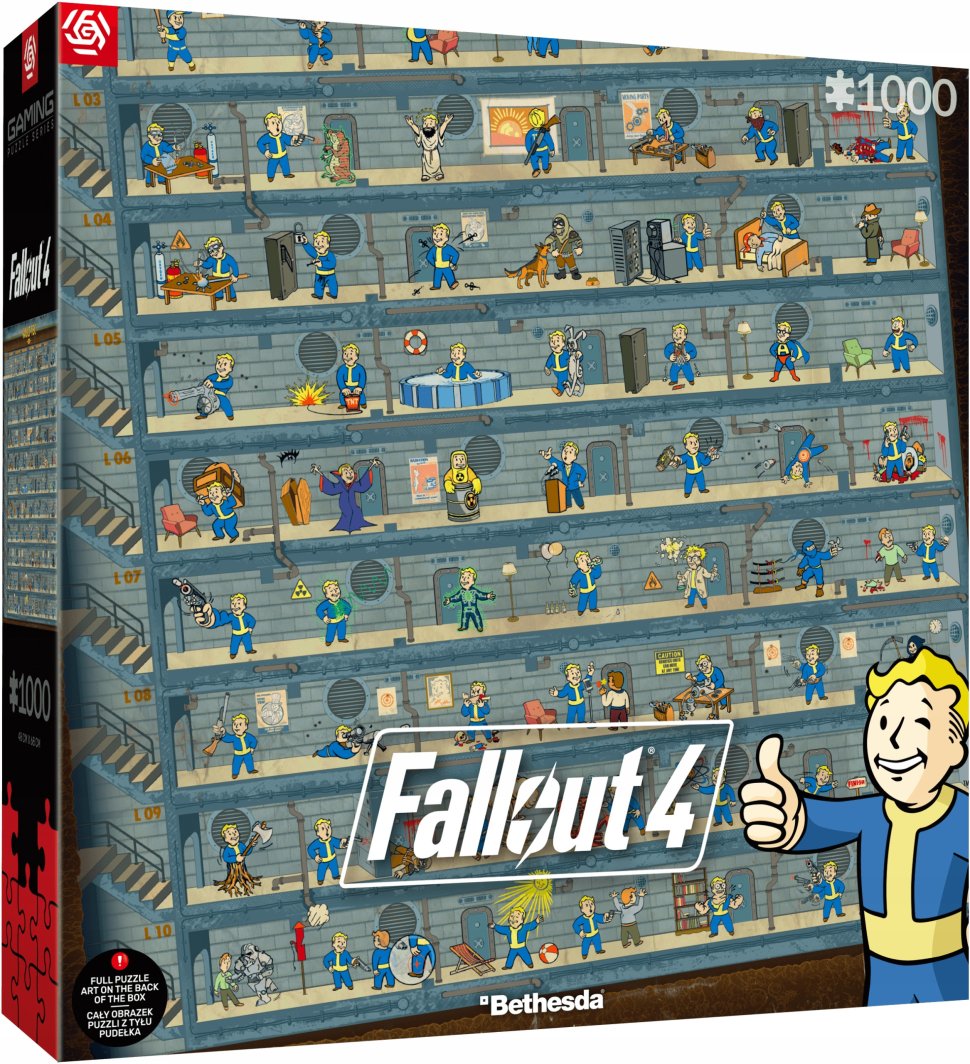 Good Loot Puzzle Good Loot Gaming Puzzle: Fallout 4 Perk Poster 1000 ...