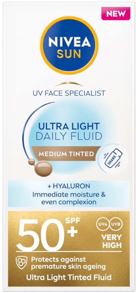 Nivea NIVEA_Sun Ultra Light Daily Fluid SPF50+ krem przeciwsłoneczny z ...