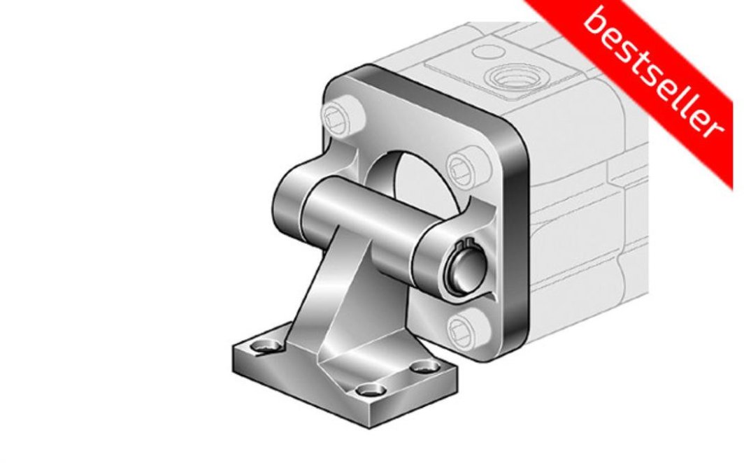 Pneumat System Ucho skośne kompletne D50 ze śrubami montażowymi XAS/050 - Morele.net