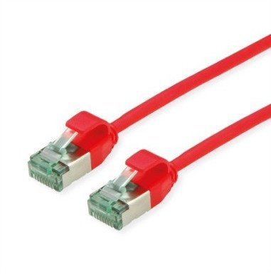 XXX_Assmann (Digitus) ROLINE RM U/FTP DataCenter Patch Cord Cat.6A (Class EA), wąski, czerwony ...