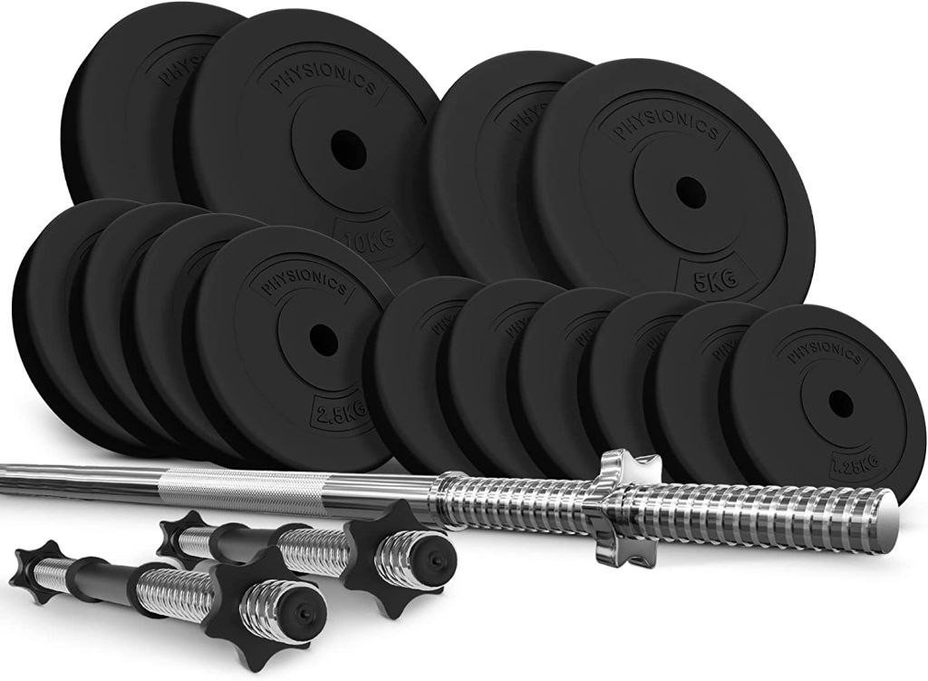 Physionics PHYSIONIC Zestaw hantli i obciążenia, 47 kg - Morele.net