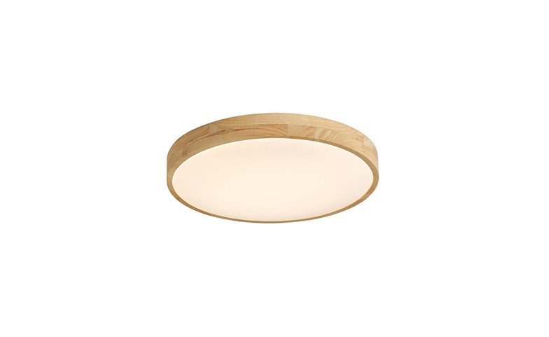 Domoletti CEILING LED LIGHT NATA 4000K 28CM WOOD - Lampa sufitowa ...