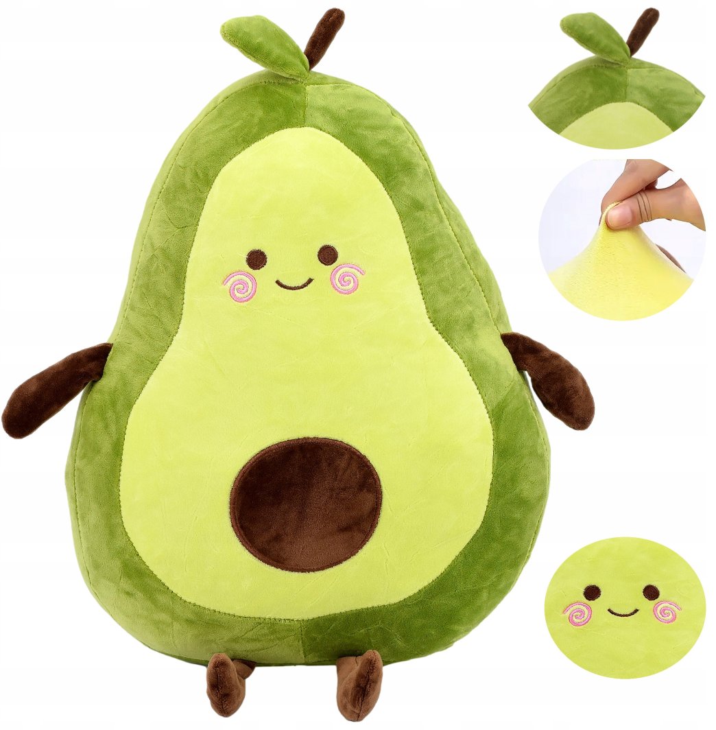 Skleplolki OGROMNA MASKOTKA PLUSZOWA PODUSZKA PLUSZAK AWOKADO MIŁA W DOTYKU GIGANT - Morele.net
