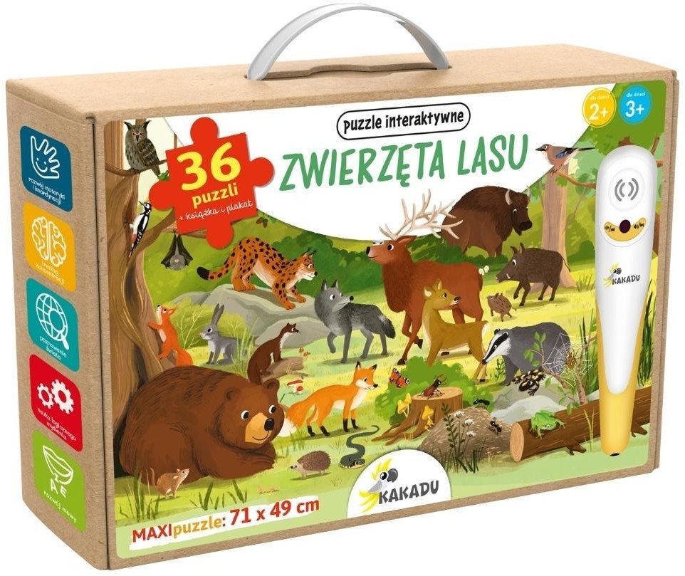 Jedność Zwierzęta lasu. Puzzle interaktywne Kakadu - Morele.net