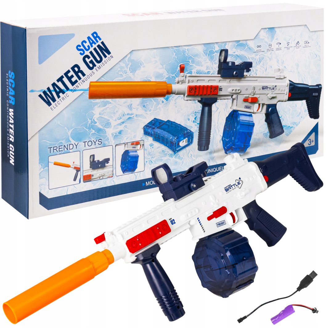 Swede Pistolet Na Wodę Karabin Automatyczny Wodny Miotacz 2 Magazynki Dla Dzieci - Morele.net