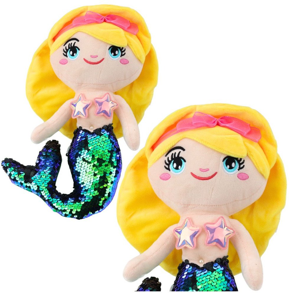 LeanToys Pluszowa Syrenka Przytulanka Ogon W Cekiny Zielony 30cm LEAN Toys - Morele.net