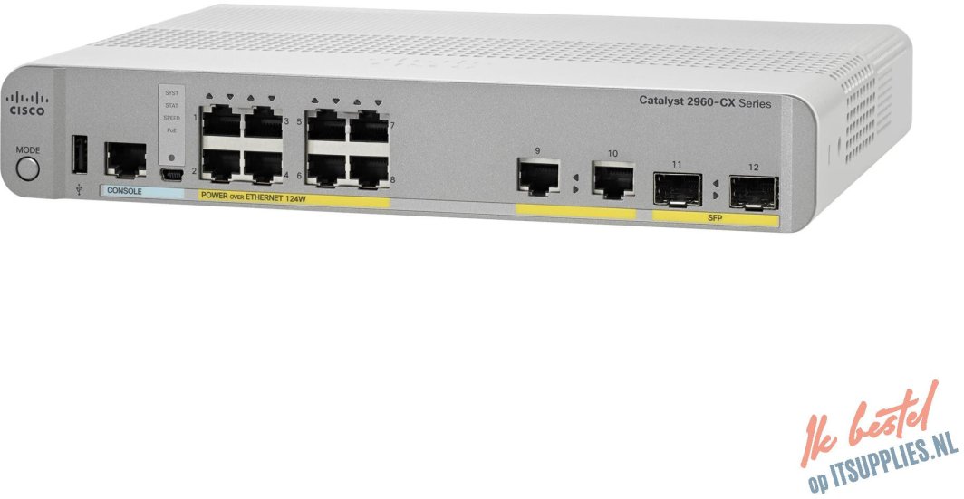 Cisco Cisco Catalyst 2960CX-8PC-L - Switch - managed - 8 x 10/100/1000 ...