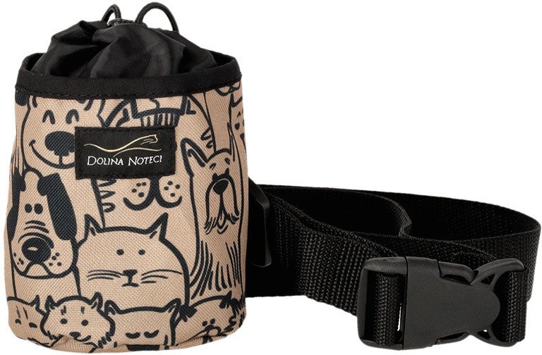 Dolina Design Dolina Noteci Brązowa saszetka na przysmaki z czarnym ...