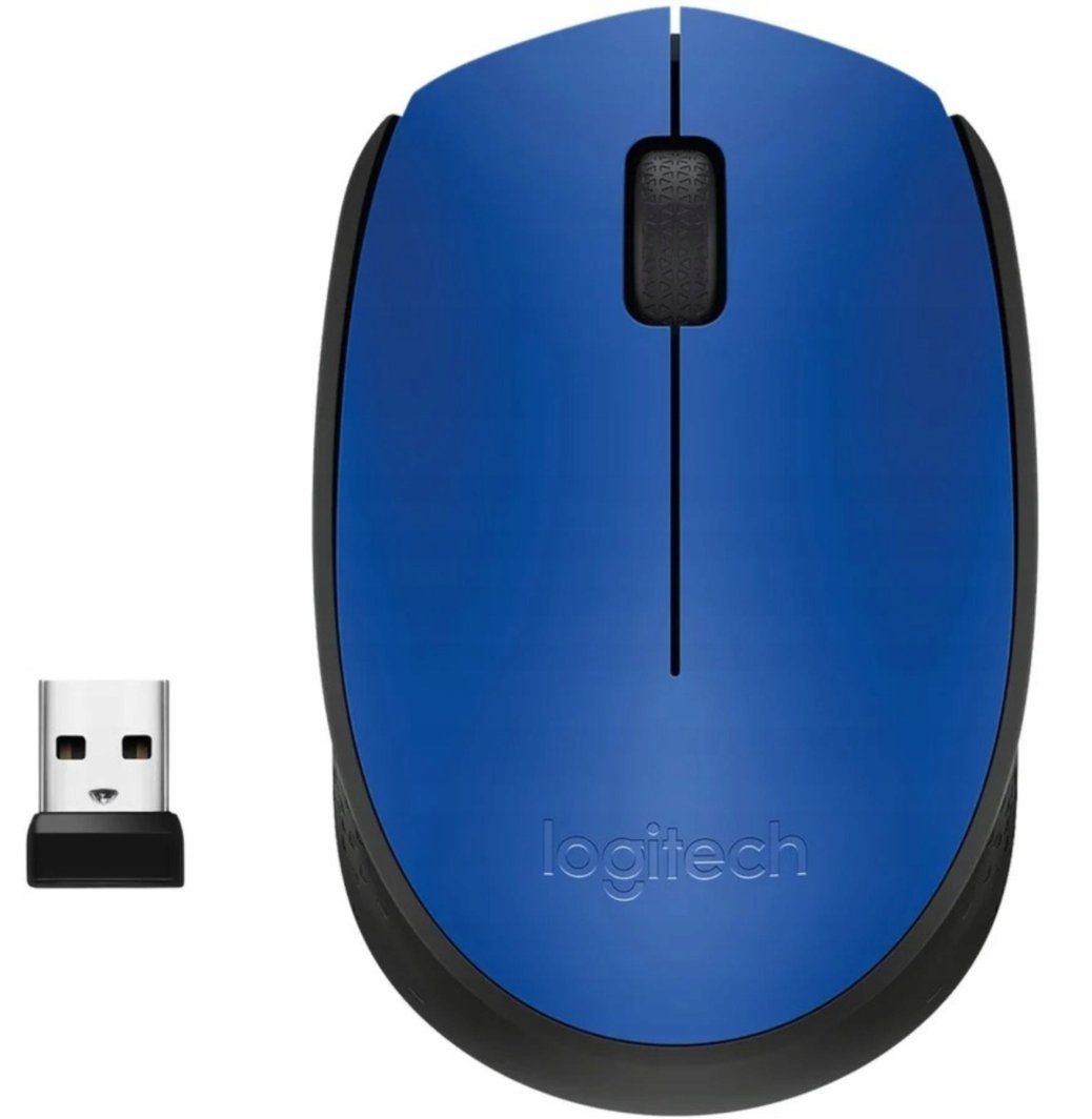Logitech Myszka Bezprzewodowa Logitech M170 Niebieski USB 2.4GHz ...