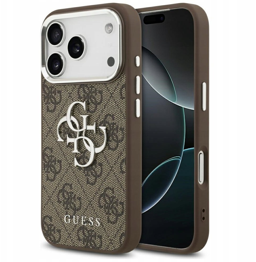 Guess Etui Guess 4G Big 4G Classic Logo do iPhone 17 Pro brązowy ...