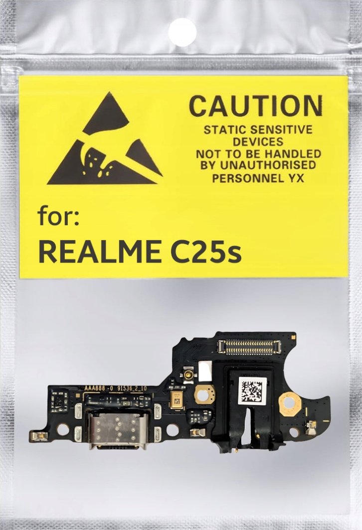 Zila ORYGINAŁ PŁYTKA GNIAZDO ŁADOWANIA USB DO REALME C25S RMX3195 ...