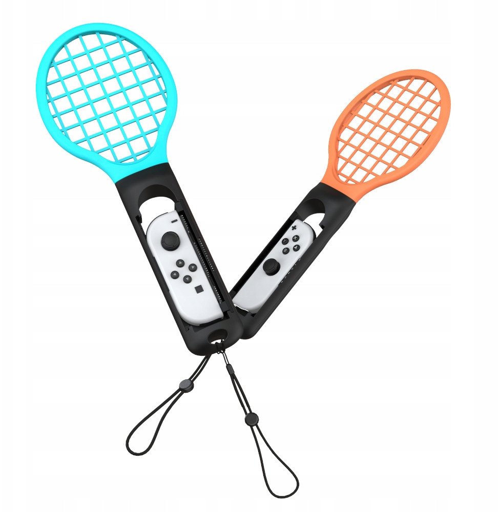 Yaxo YAXO Uchwyt do Joy-Con TENNIS PRO SET do NS/NS2 Inferno Orange&Hydro Blue - Morele.net