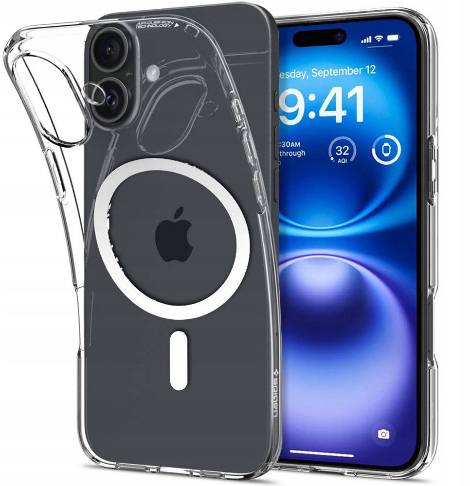 Spigen Etui Liquid Crystal MagSafe na iPhone 17- przezroczysto-białe ...
