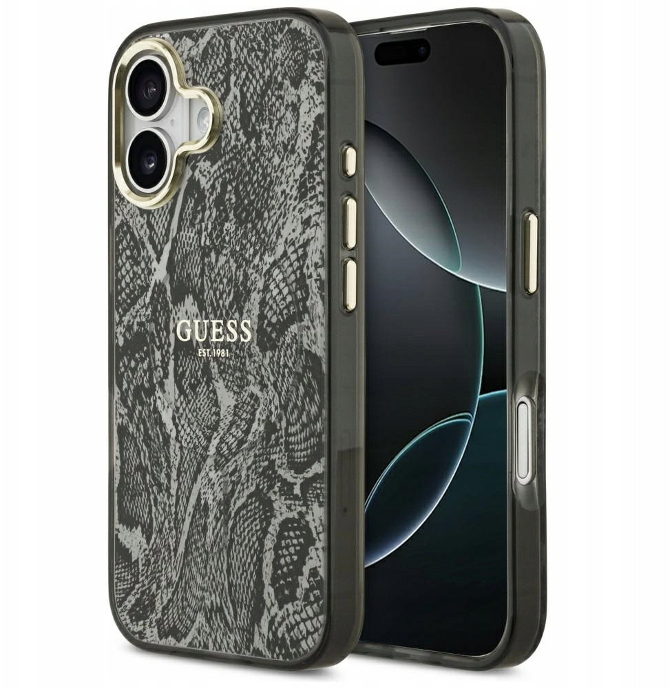 Guess Etui Guess Python Pattern MagSafe do iPhone 17 czarny - Morele.net