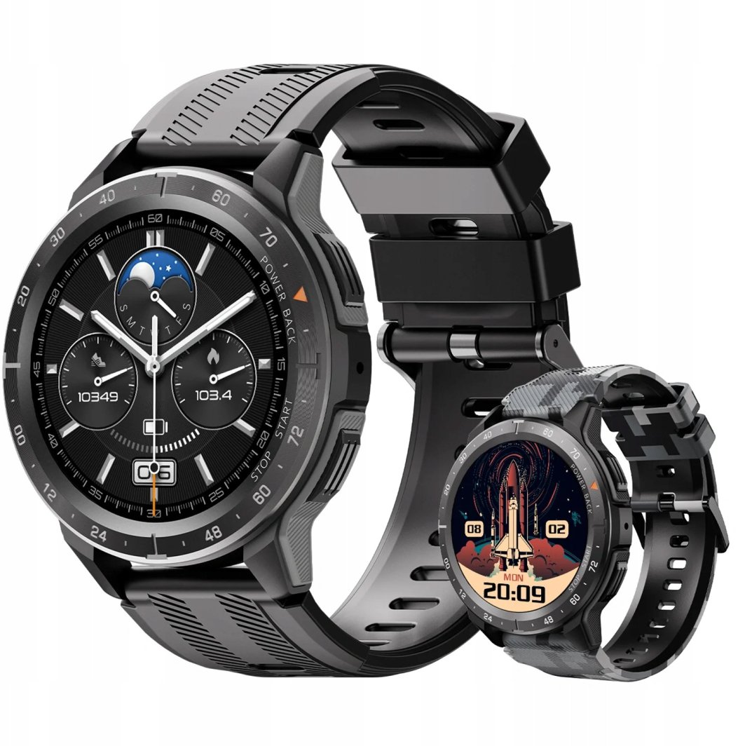 FOSSiBOT Fossibot W101 Smartwatch - zegarek smart Czarny - Smartwatch ...
