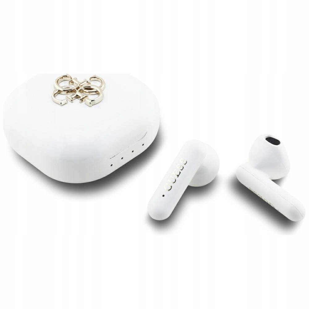 Guess TWS Guess 4G Metal Logo headphones white - Słuchawki - Morele.net