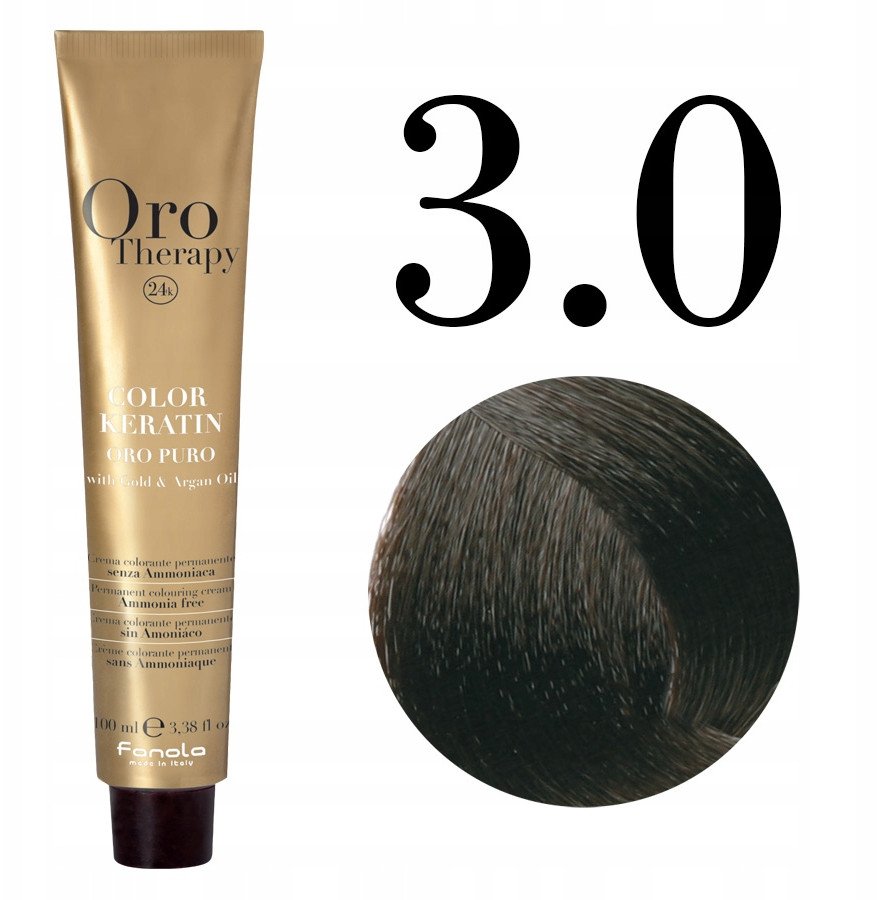 Fanola Fanola Oro Therapy Color Keratin Oro Puro 3.0 100 ml - Morele.net