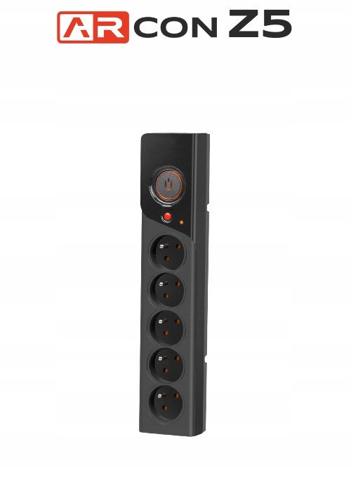 Arcon Z5 Black Surge Protector Power Strip, 5 Outlets, 5m Cable ...