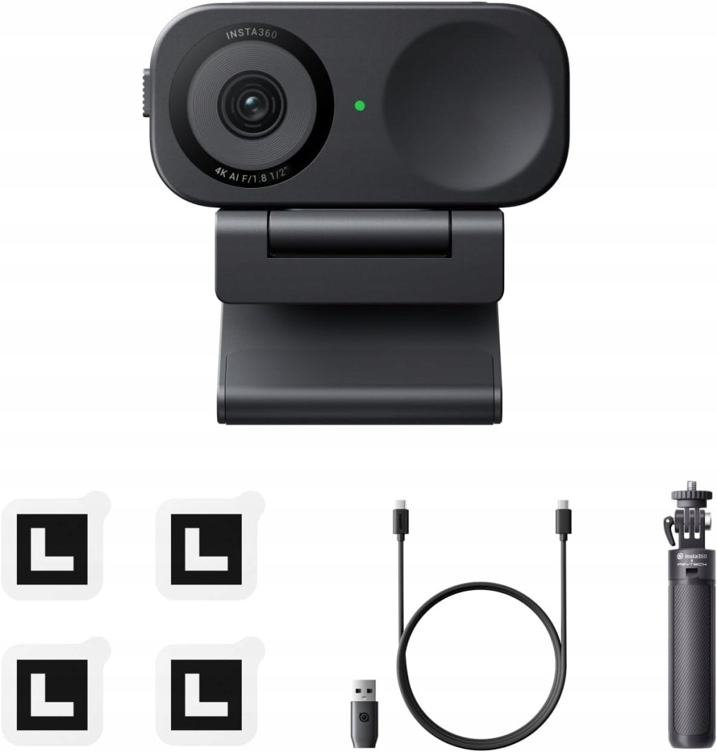 Insta360 Link 2C 4K 1/2" kamera internetowa statyw w zestawie - Kamera ...