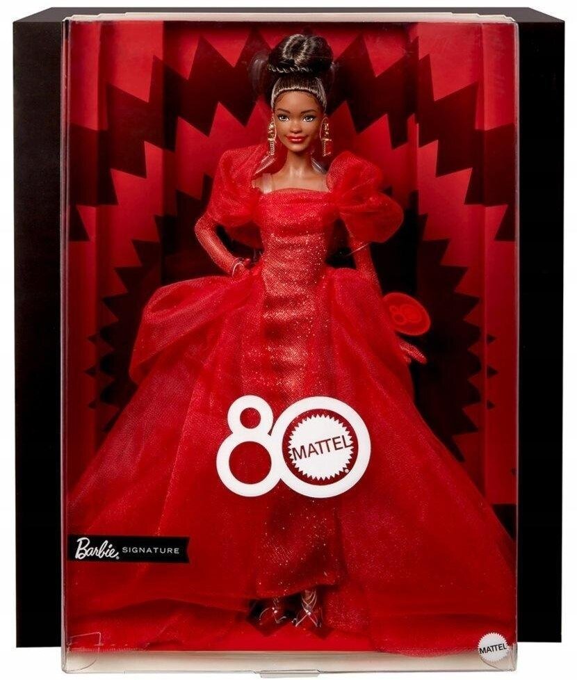 Mattel Barbie lalka kolekcjonerska 80 rocznica JBJ18 - Lalka Barbie ...