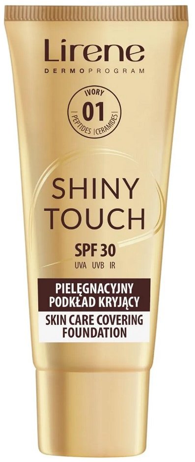 Lirene Lirene Shiny Touch pielęgnacyjny podkład kryjący 01 Ivory 30ml - Morele.net