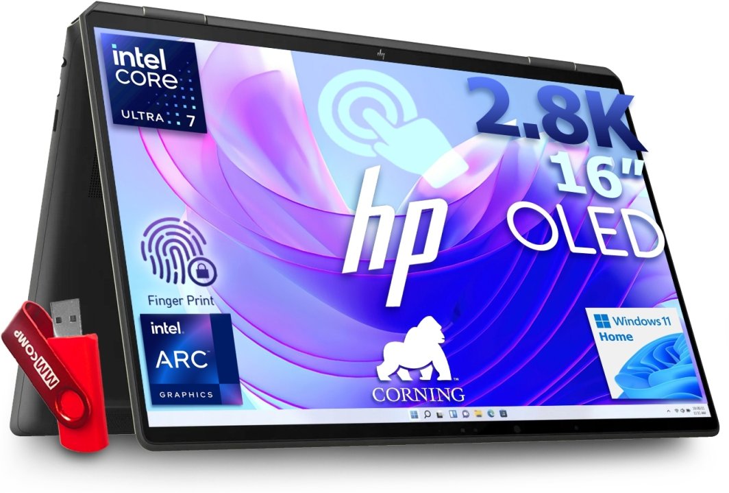 HP Laptop Spectre x360 16 Core Ultra 16GB 4TB SSD WQXGA+ OLED PRAKTCZNY ...
