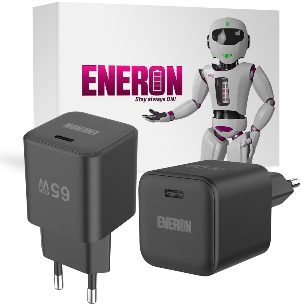 Eneron NAJMNIEJSZA ŁADOWARKA GaN 65W MINI POWER CUBE USB-C do LAPTOPA ...