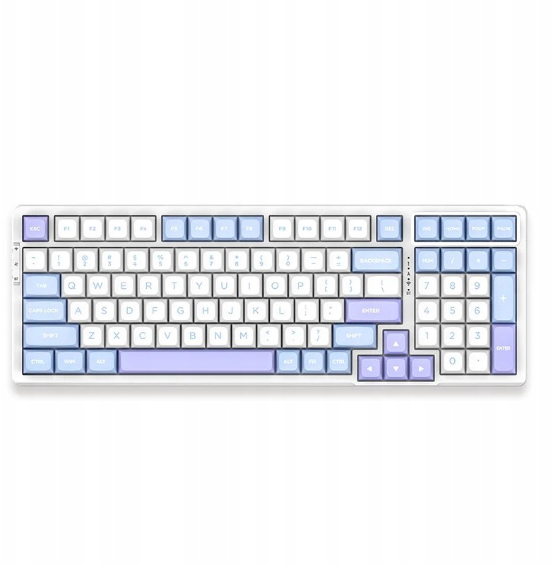 VGN Klawiatura V98 PRO-V3 Wireless, light blue - Klawiatura - Morele.net