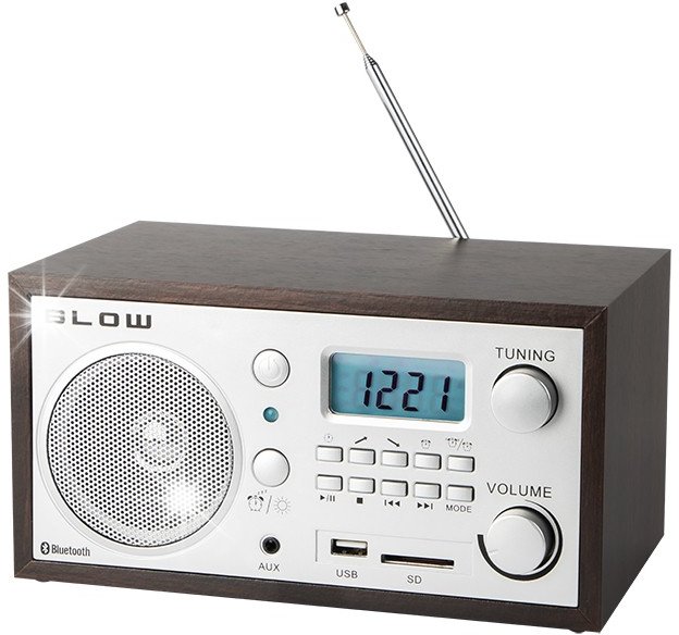 Blow RADIO KUCHENNE BUDOWLANE BLUETOOTH PRZENOŚNE RETRO LCD ZEGAR ...
