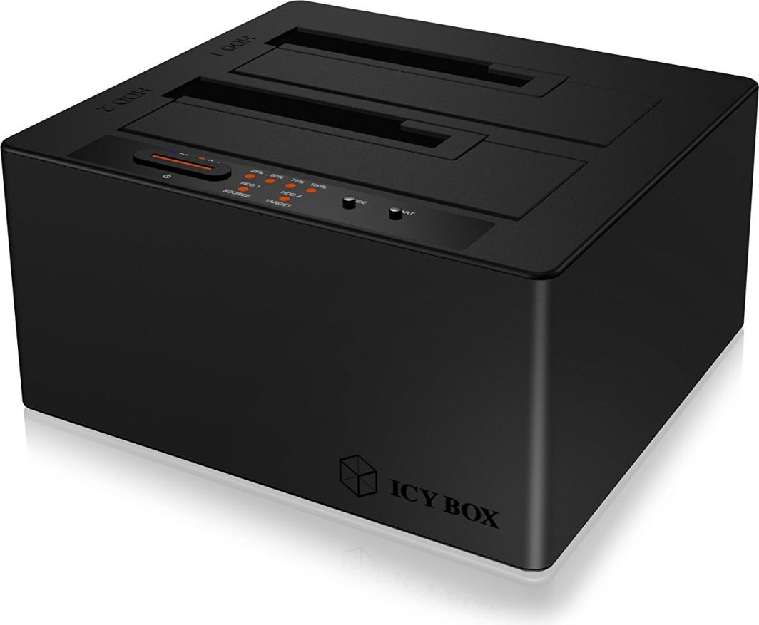 RaidSonic IcyBox Stacja dokująca na Dyski 2x 2,5''/3,5'' HDD, USB 3.1 ... RaidSonic IcyBox Stacja dokująca na Dyski 2x 2,5''/3,5'' HDD, USB 3.1 ...