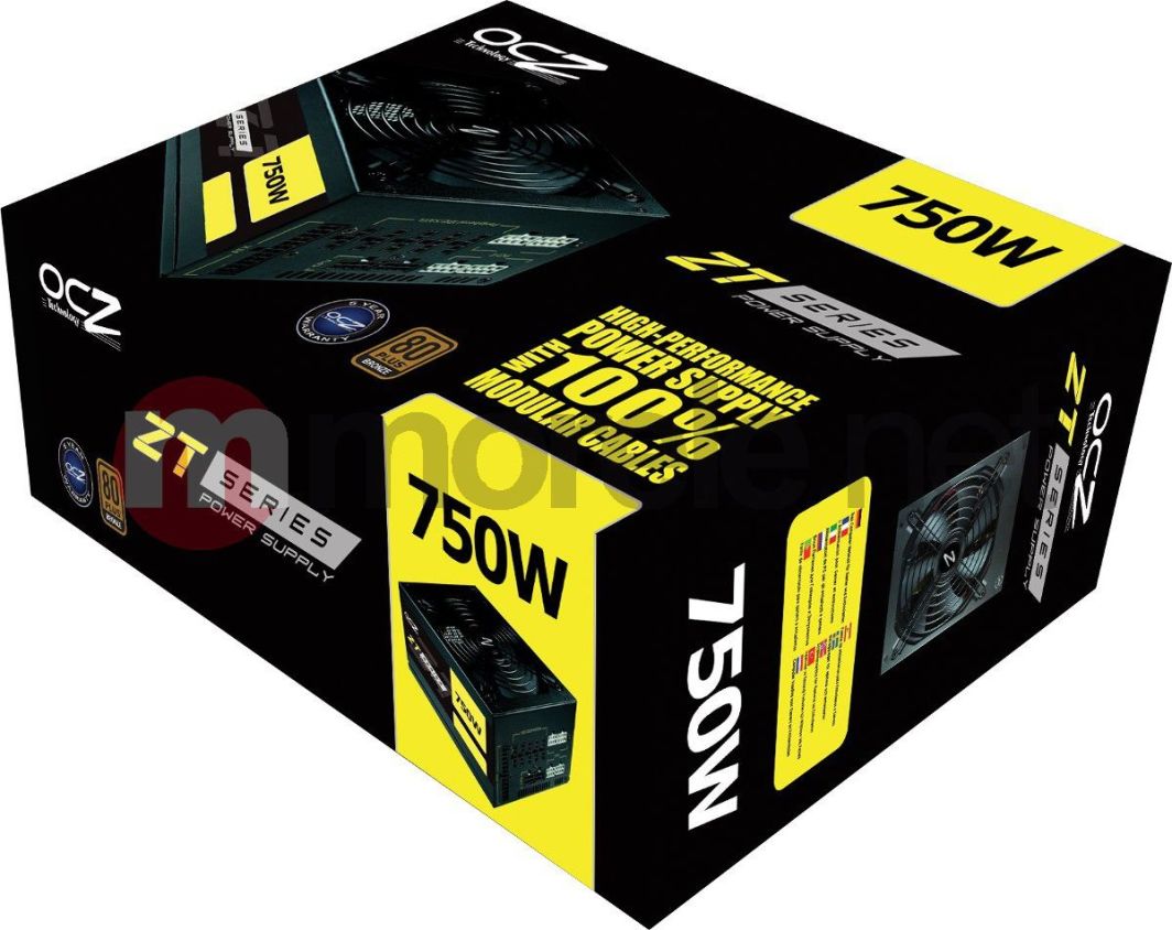 OCZ ZT Series 750W fully Modular 80 Plus Bronze, ATX12V v2.2 Active PFC (OCZ-ZT750W-EU ...