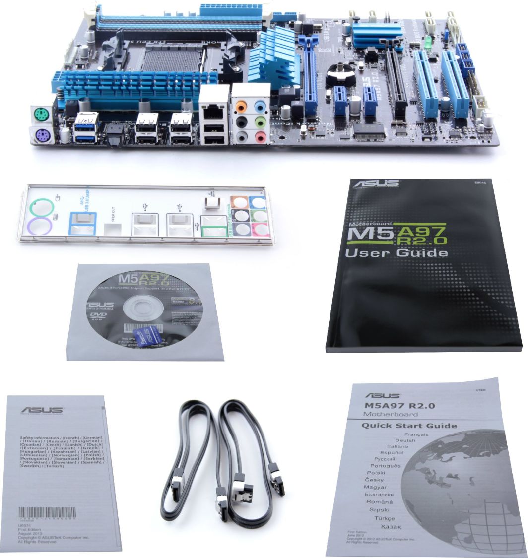 Asus M5A97 R2.0 AM3+ AMD970 4DDR3 RAID/USB3/GLAN ATX - (M5A97 R2.0 ...