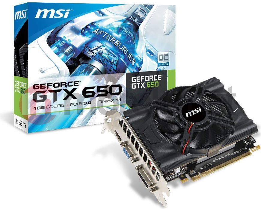 MSI GeForce GTX 650, 1GB DDR5 (128 Bit), HDMI, DVI (N650-1GD5/OCV1 ...