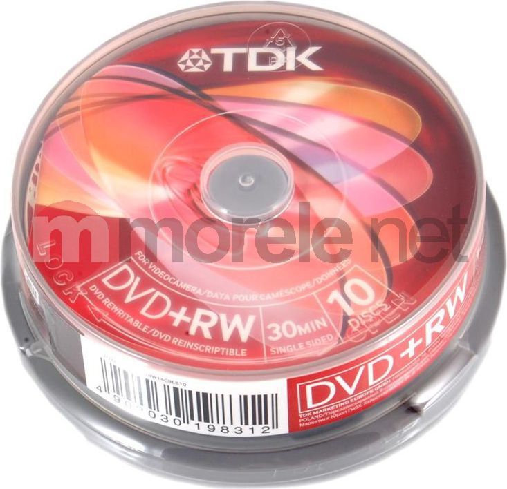 TDK DVD+RW 1.4 GB 2x 10 sztuk (t19831) - Morele.net