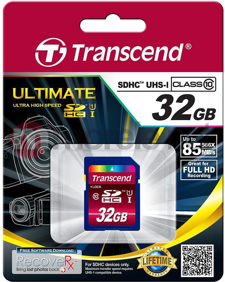 Transcend Ultimate SDHC 32 GB Class 10 UHS-I/U1 (TS32GSDHC10U1) - Karta - Morele.net