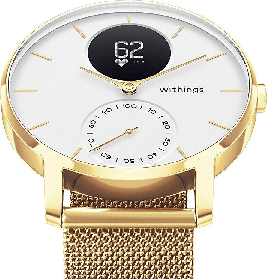 Withings Steel HR Złoty (HWA03b-36wht-Gold-mesh Gold-all-Int ...