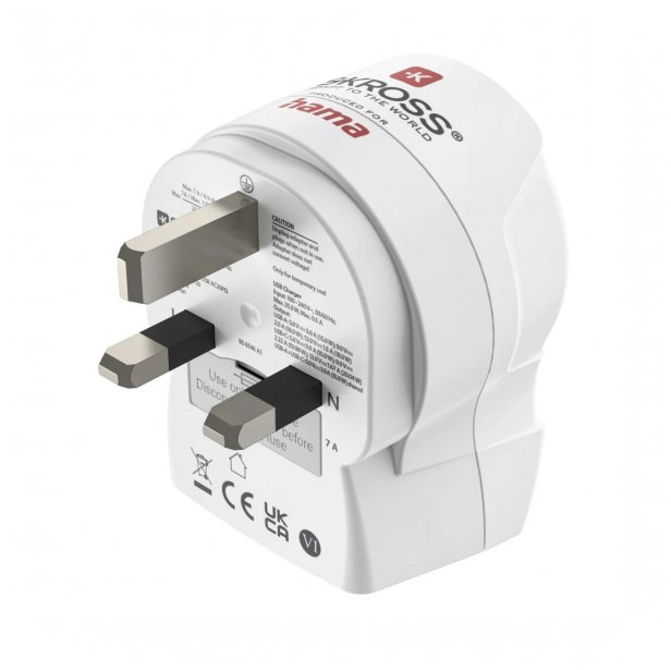 Hama Adapter podróżny EU to UK USB-C (PD) 20 W - Morele.net