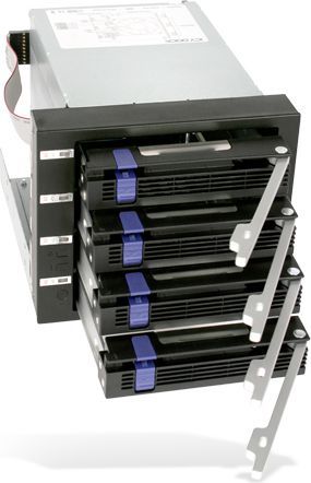 Icy Dock Wewnętrzna obudowa na 4 dyski 3,5" SATA, Raid Backplane ...