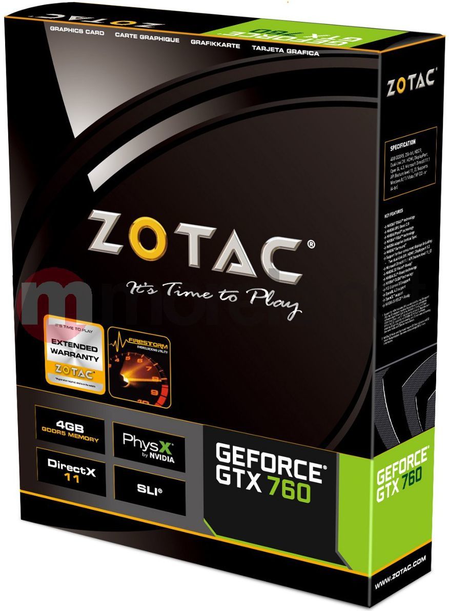Zotac GeForce GTX 760 4GB ZT-70406-10P - Karta graficzna - Morele.net