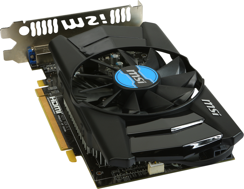 MSI Radeon R7 250X 1GB GDDR5 (128bit), DVI, HDMI, DisplayPort (R7250X ...