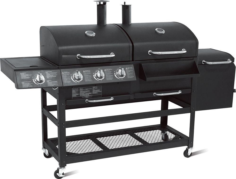 Fieldmann Grill gazowy z wędzarnią FZG 3001 ruszt 44x25.5 cm (41009373 ...