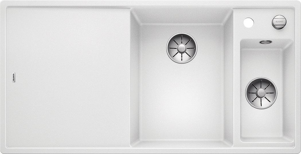 Blanco BLANCO AXIA III 6 S Silgranit PuraDur Biały prawa, korek auto ...